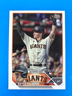 2023 Topps Baseball Series Two #571 Bryce Johnson (Rookie Card) *Giants ...
