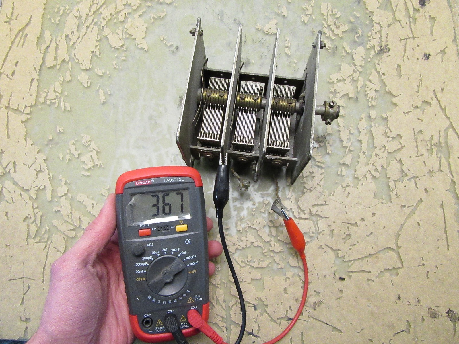 triple gang variable air capacitor 360pF x 3 tuning [2*W-20.5] | eBay