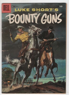 Four Color 739 Dell 1956 FN Luke Short Bounty Guns Cowboy Western Trix ...