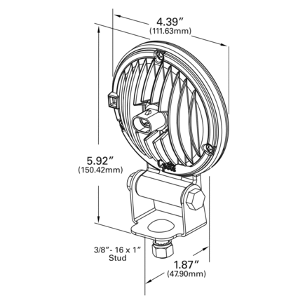 Grote 63861 Trilliant 36 Led Work Lights, W/ Integrated Bracket ...