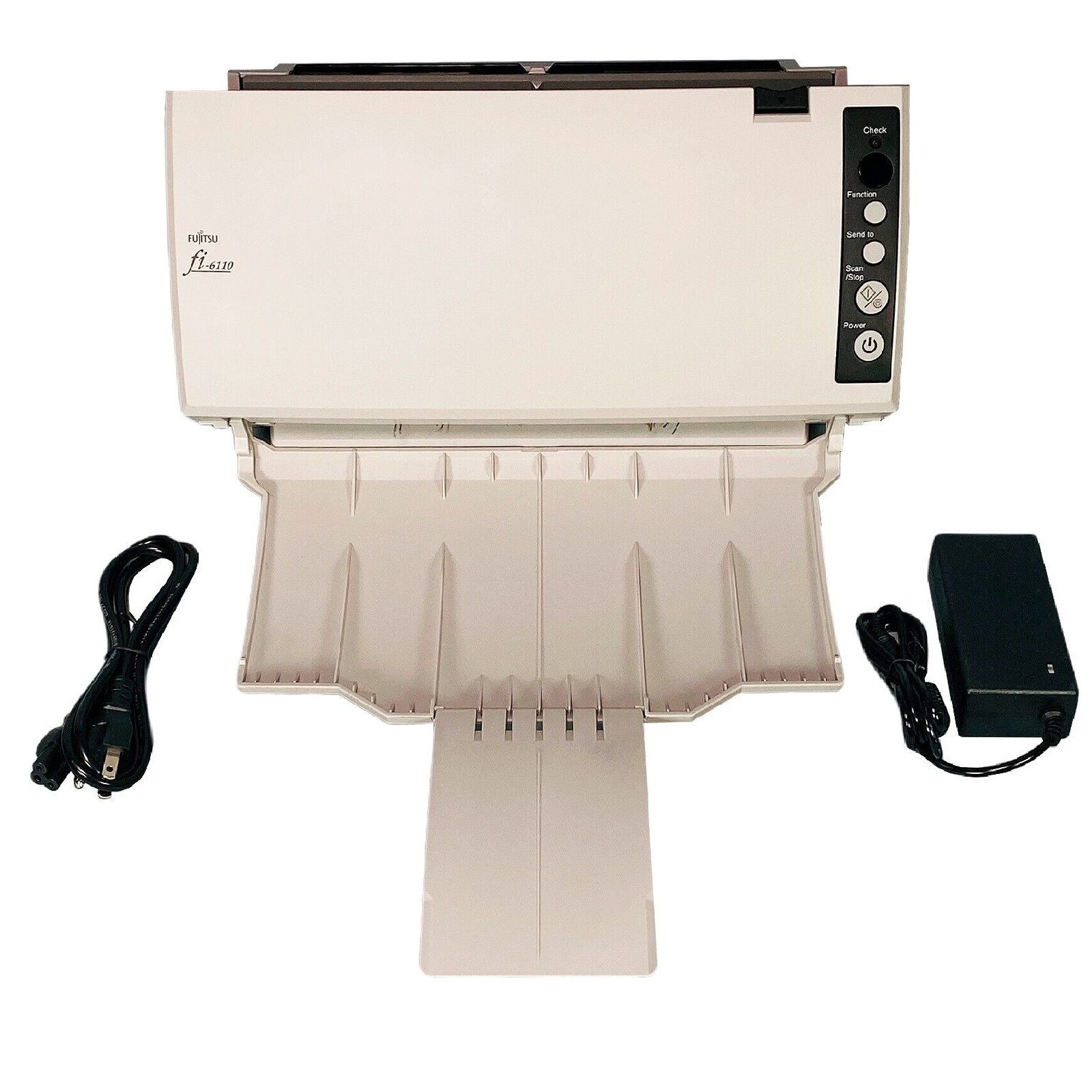 Fujitsu fi-6110 Color Duplex Document Scanner USB 2.0 w/AC Adapter No ...