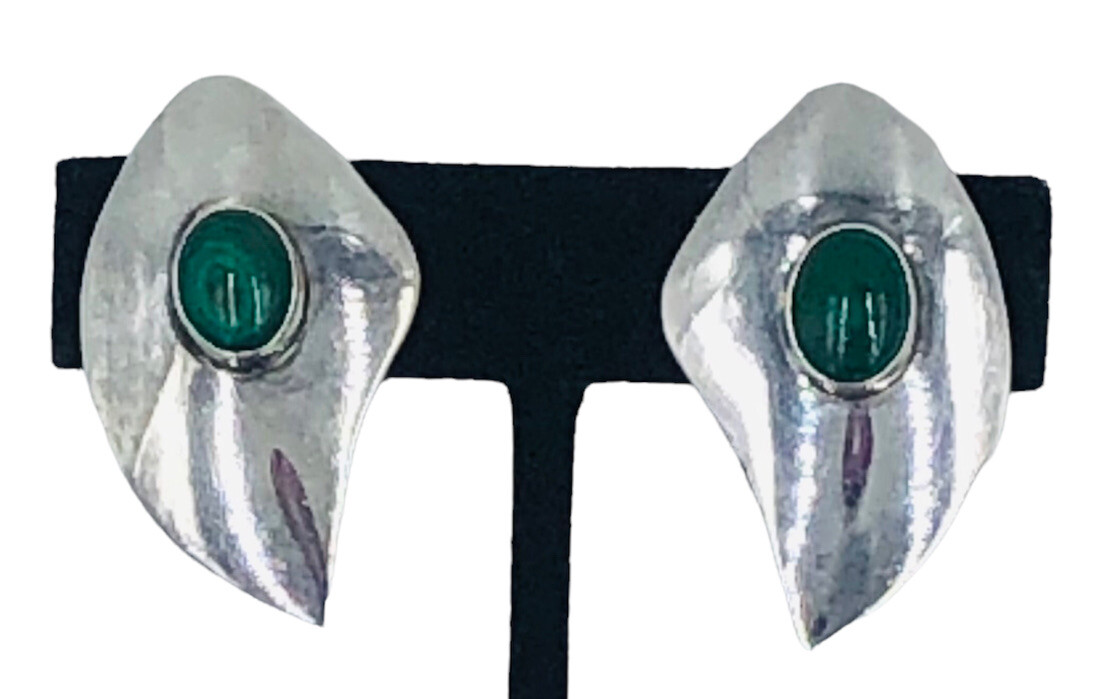 Native American Indian Sterling Silver Jefferson James Malachite ...