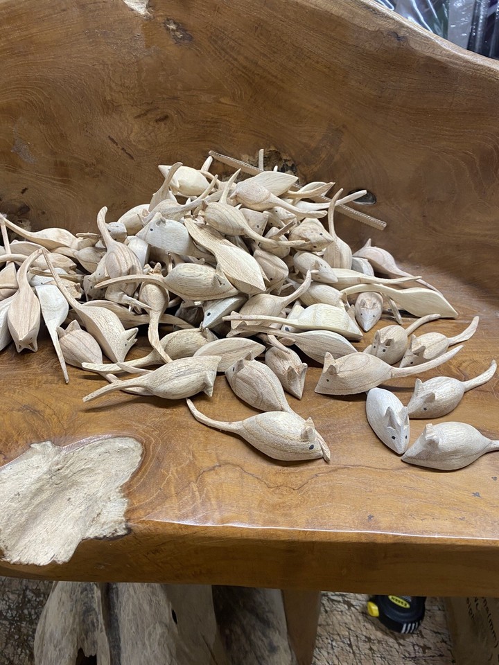 ChiselCraft TEN 10 x Fair Trade Reclaimed Wooden Natural Wood Grain ...