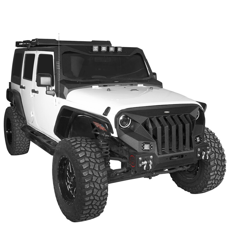 STEEL WINDSHIELD A-PILLAR FRAME COVER GUARD FOR JEEP WRANGLER 1997-2024 ...