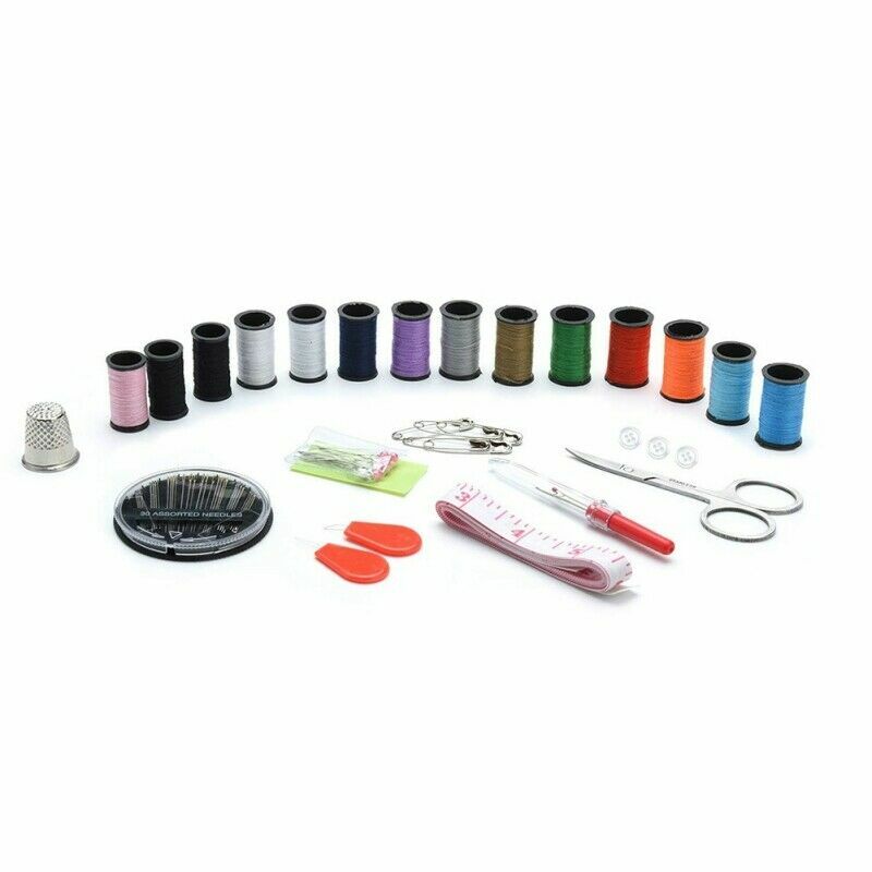 Mini Sewing Kit Home Travel Thread Threader Needle Tape Measure Scissor ...