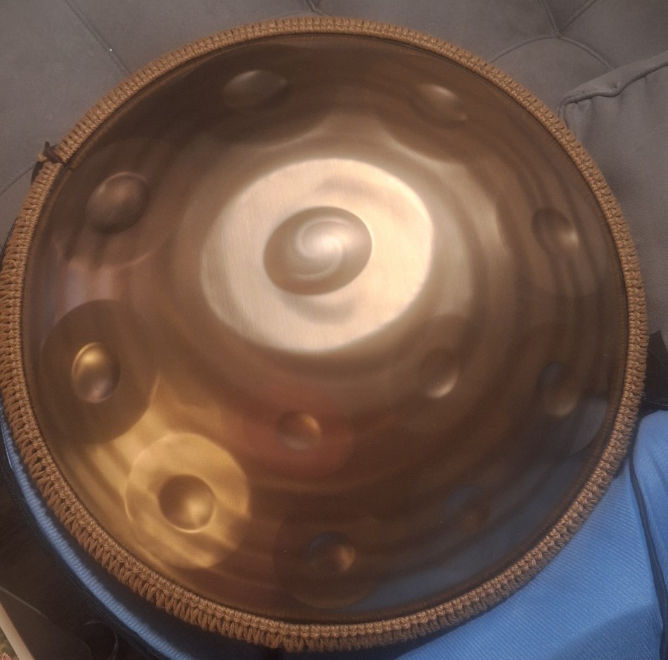 Adult Handpan Drum 22 inch 12 Notes 440Hz D Minor Kurd Steel Handpan ...