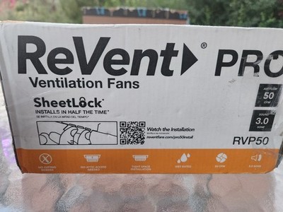 ReVent RVP50 Professional Ceiling and Wall Mount Bathroom Exhaust Fan ...
