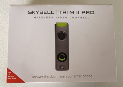 Skybell TRIM II Pro 2 Smart Wi-Fi Video Doorbell Silver NO MONTHLY ...