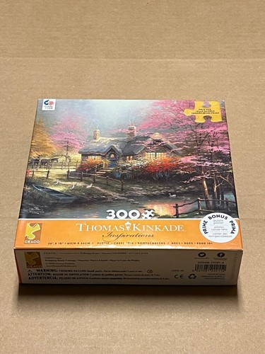Thomas Kinkade 'Stepping Stone Cottage' 1000 Piece Jigsaw Puzzle Sealed ...
