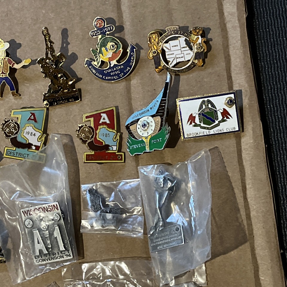 Wisconsin Lions Club Pins Over 230 - 1970’s, 1980’s, 1990’s And 2000’s ...