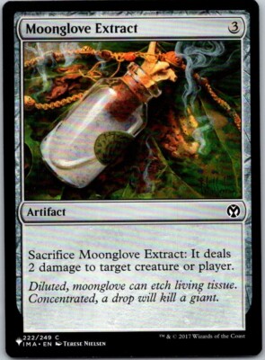 Magic the Gathering Moonglove Extract Mystery Booster List Free ...