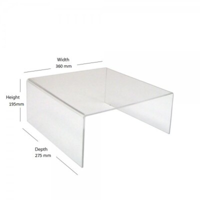 CLEAR ACRYLIC EXTRA SHELF RISER FOR IKEA DETOLF CABINET ADD A SHELF ...