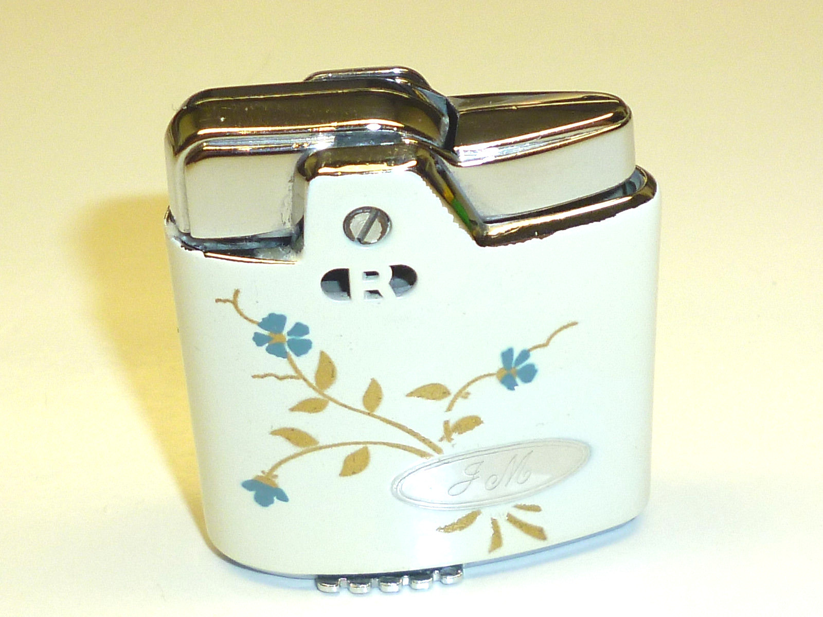 RONSON "PETITE" LIGHTER W. NICE LACQUER CASE - 1958 - NEWARK N.J. MADE ...