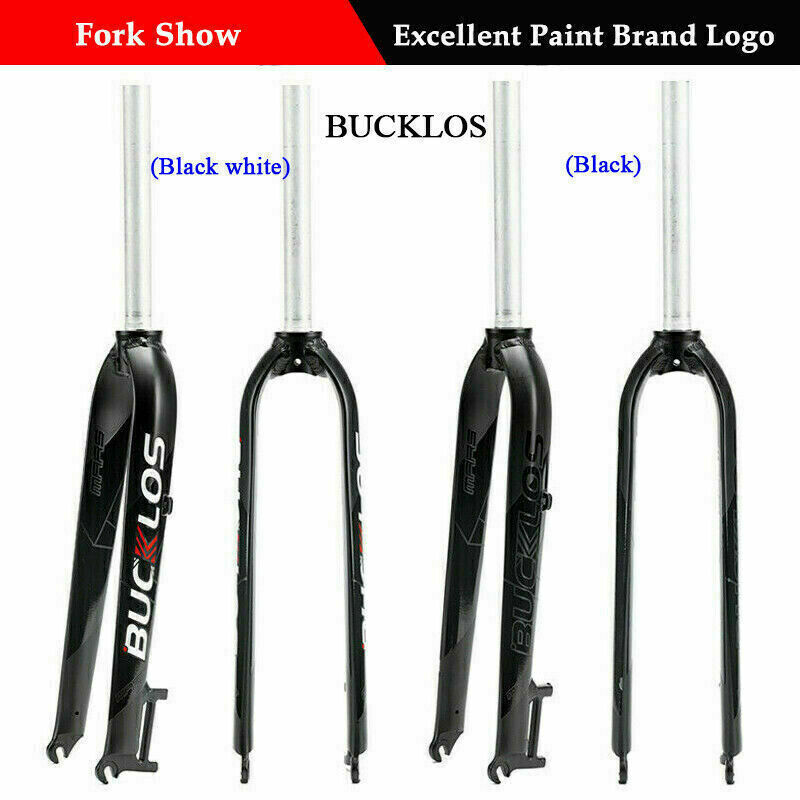 MTB 26/27.5/29" Rigid Fork Disc Brake Carbon/Aluminum 1-1/8" Mountain ...