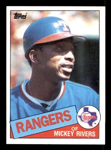 1985 Topps Baseball #371 Mickey Rivers NM or Better *aa1 | eBay