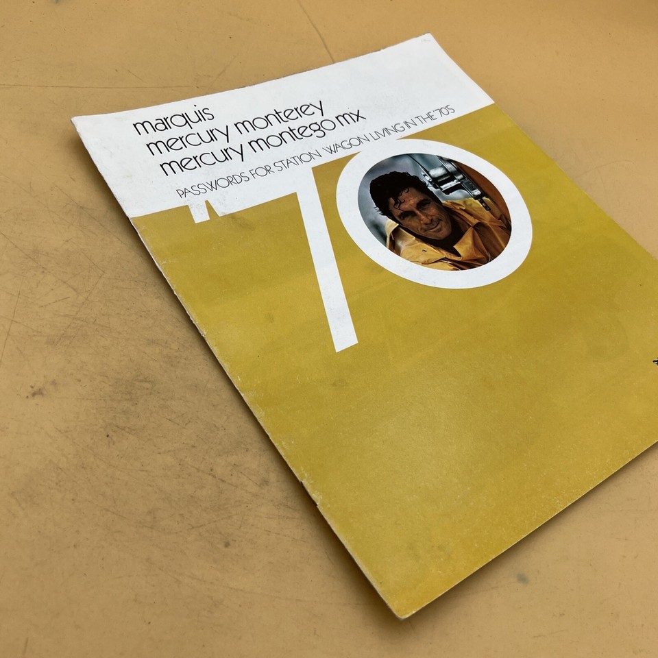 1970 Mercury Marquis Montego Monterey Station Wagon Car Sales Brochure ...