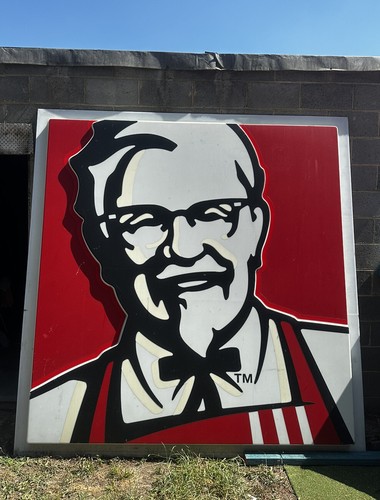Vintage KFC Colonel Sanders Genuine Acrylic Light box Sign Large 2.5m ...