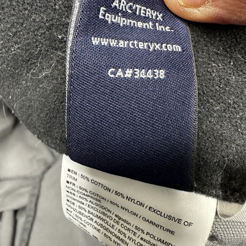 ARC’TERYX Pants Mens 38x35 Straight Leg Cargo Hiking Outdoors CA#34438 ...