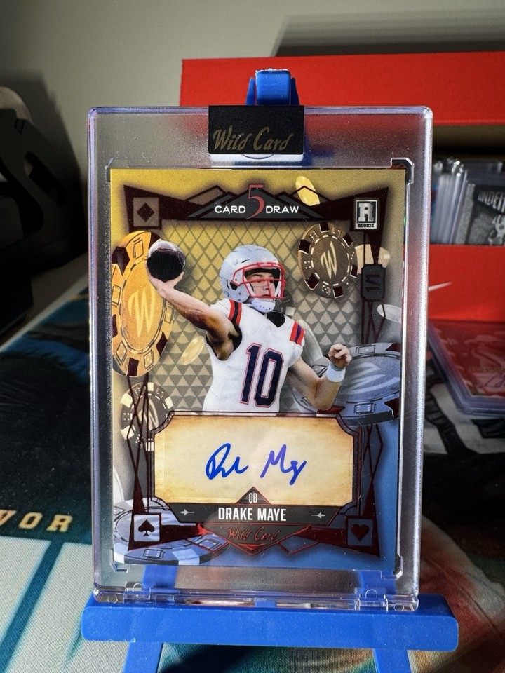 2024 Wild Card 5 Card Draw Red Foil - DRAKE MAYE 🔥1/1 Rookie Auto 🔥 ...