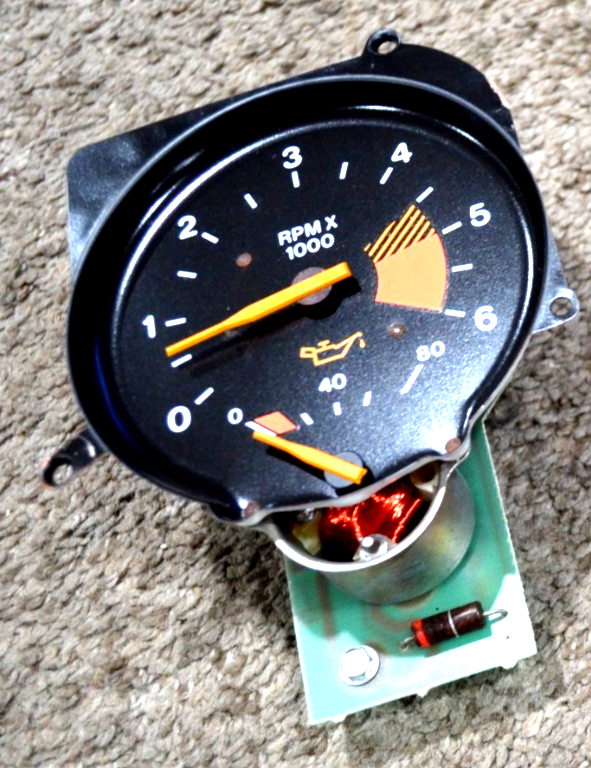 PONTIAC FIERO TACH TACHOMETER OIL PRESSURE PSI GAUGE GUAGE CLUSTER PART ...