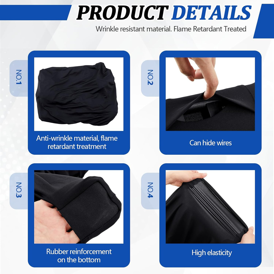 31" X 26" 16" Universal Black DJ Scrim Cloth Cover with Pocket for X ...