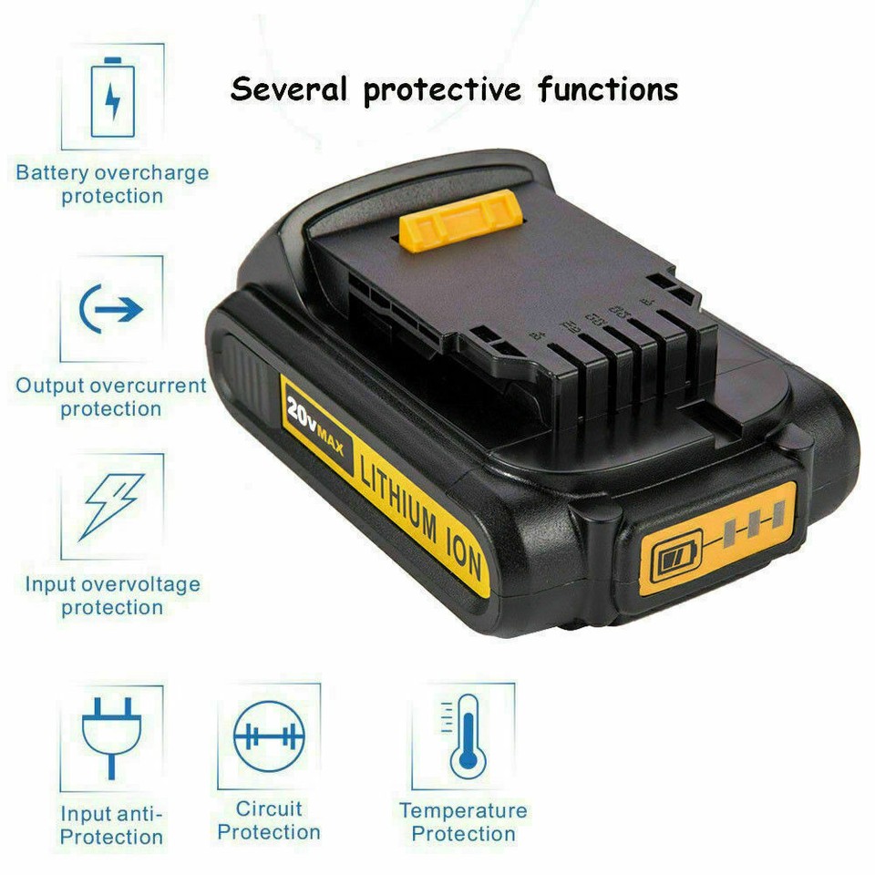 US for DEWALT DCB205-2 20V MAX XR 3.0Ah Lithium Ion Battery, NEW Pack ...