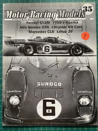 MOTOR RACING MODELS Magazine #35 F1 Le Mans INDY GT Sportscar scale ...