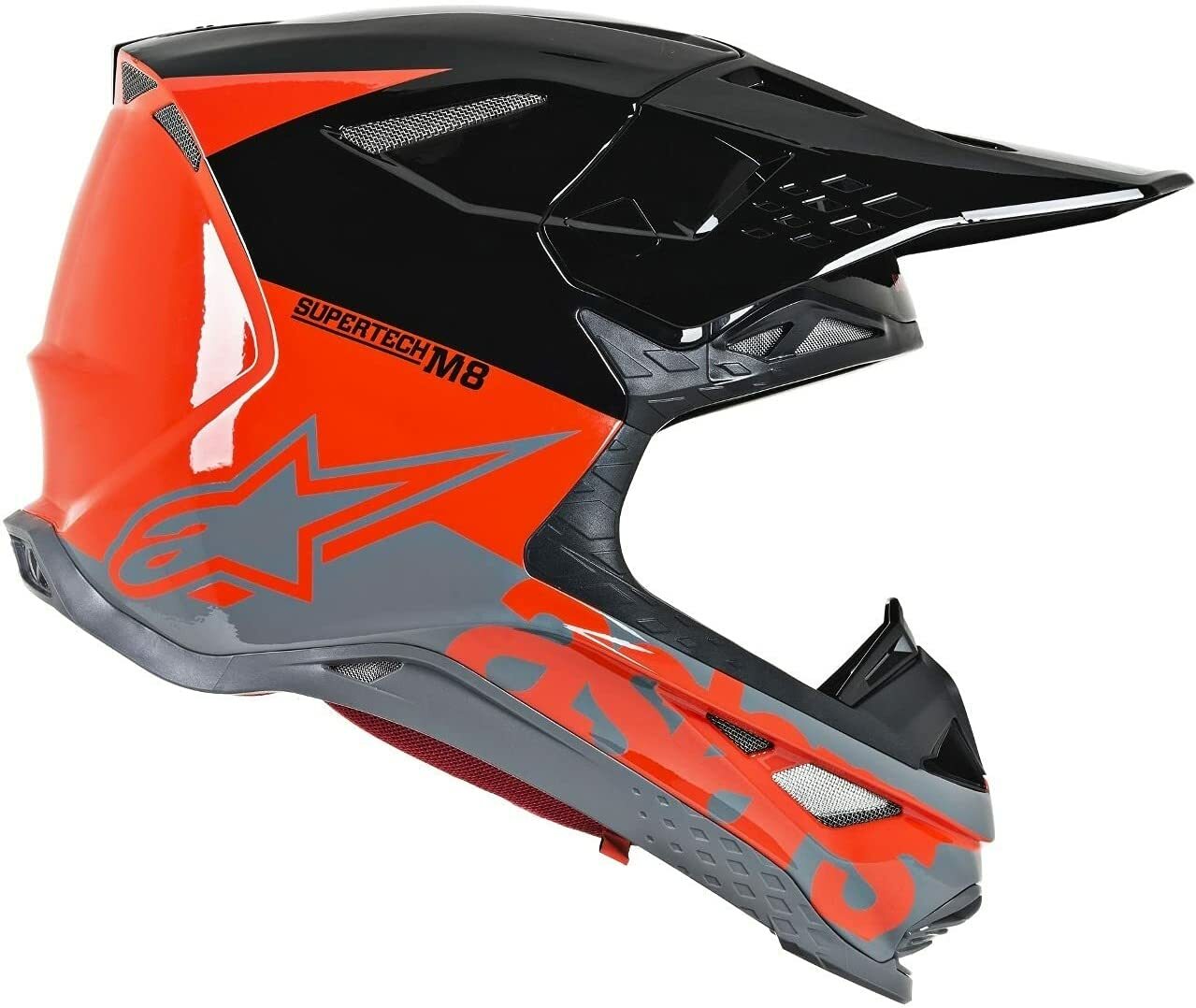 Alpinestars S-M8 SM8 Supertech Radium Motocross MX Helmet - Orange ...