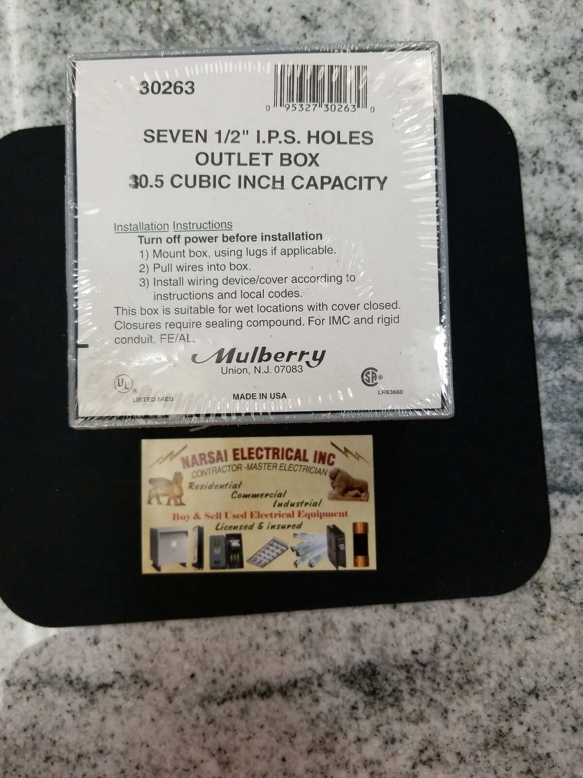 Mulberry 30263 Weatherproof Box 7 of 1/2 holes 30.5 cubic inches (box ...
