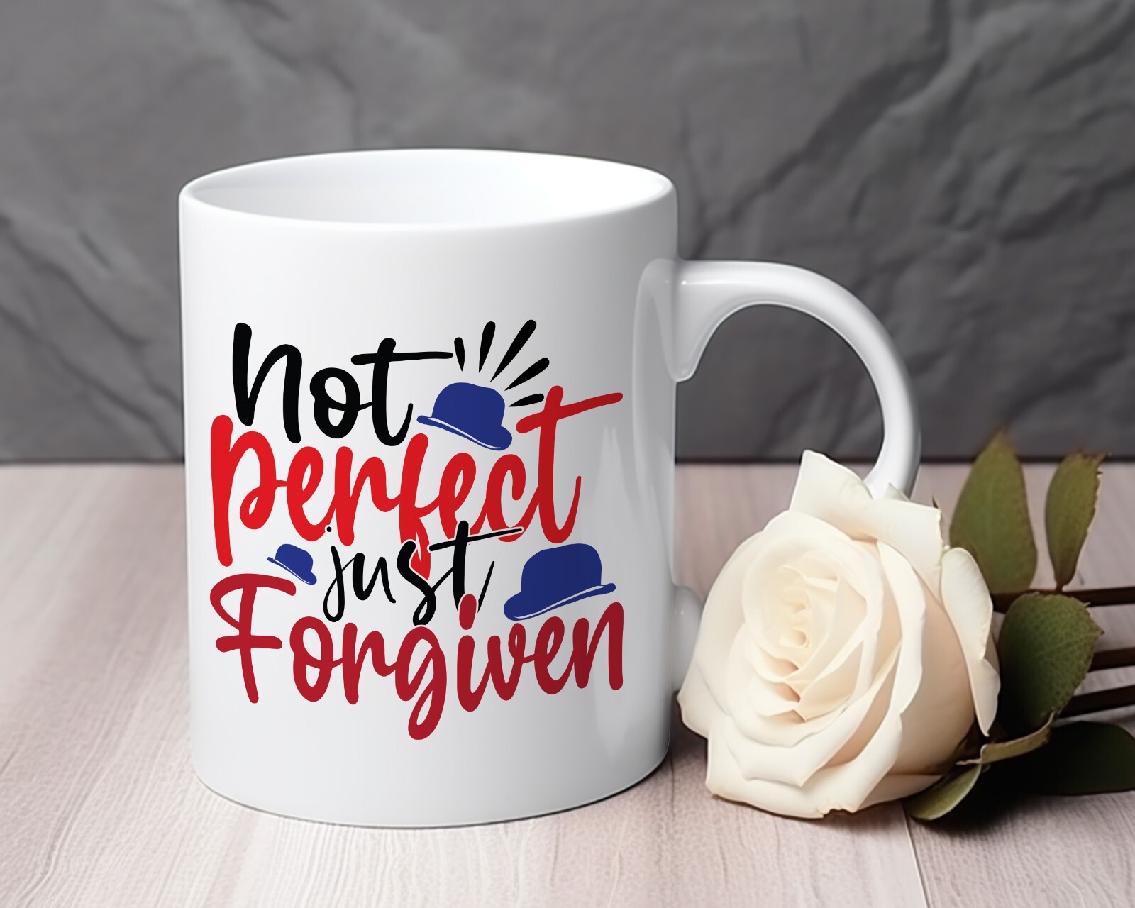 Christian Mug 11 oz religious not perfect just forgiven mug | eBay