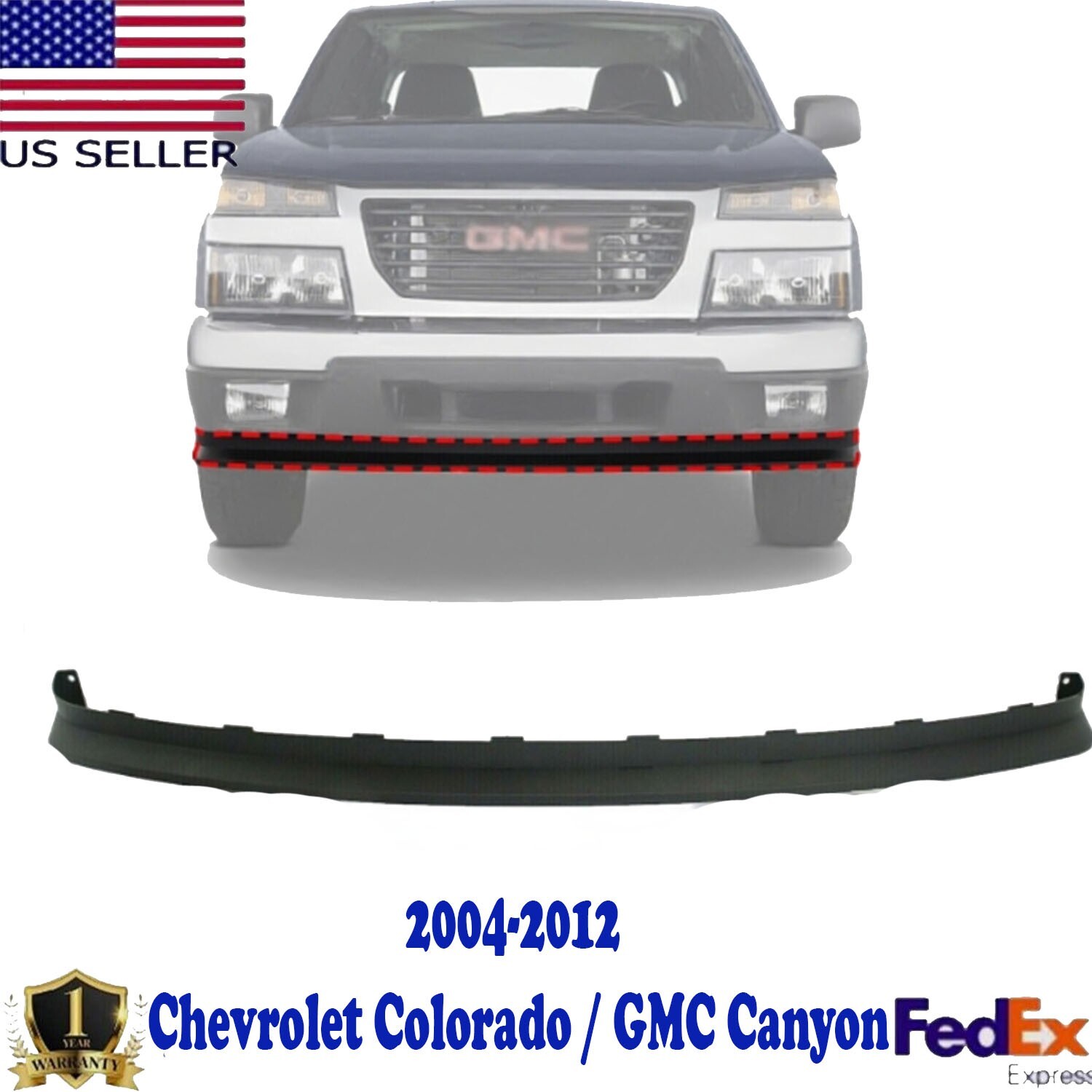2004-2012 Chevrolet Colorado GMC Canyon Front Lower Valance Extension ...
