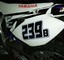 3 Custom Racing Number Plate Decals 4 Colors SX MX ATV Go Kart Dirt ...