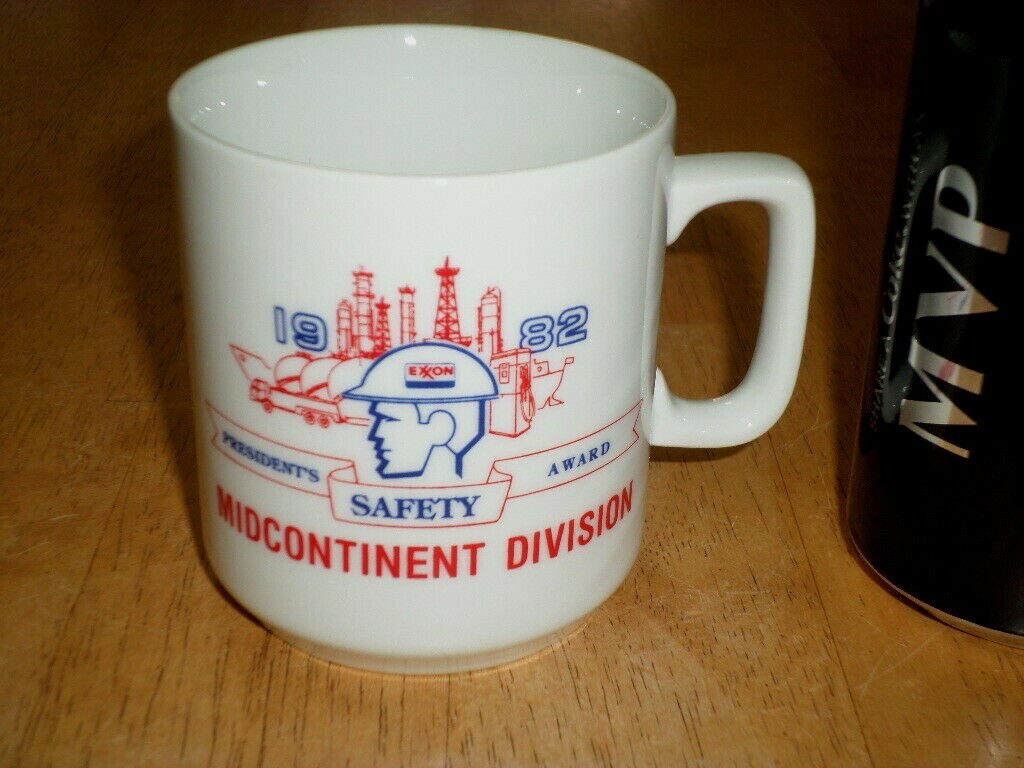 EXXON OIL COMPANY - MIDCONTINENT DIVISION, CERAMIC COFFEE CUP / MUG ...