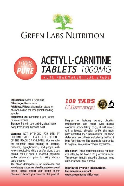 Acetyl L-Carnitine 1000mg Tablets – Brain Health, Energy Support ...