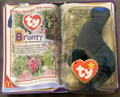 ty Beanie Baby - Bronty The Brontosaurus McDonalds Collectible 2000 | eBay