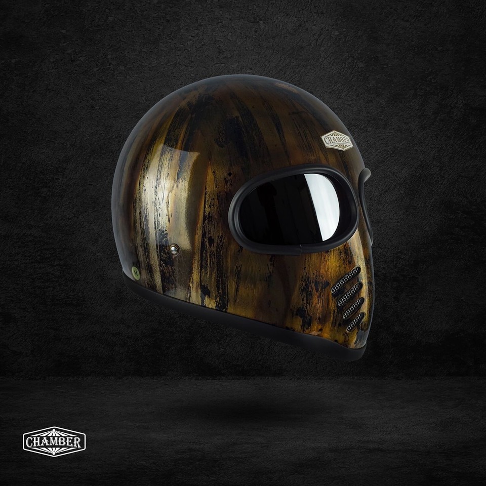 VINTAGE CUSTOM HELMET XF-GP FOR CAFERACER BOBBER CHOPPER BIKE(NOT DOT ...