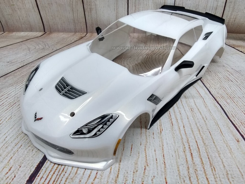 CORVETTE Z06 Custom Painted RC Car Body 1/10 OnRoad For Traxxas 4Tec2.0 ...