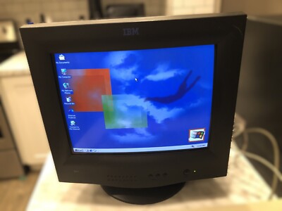 Vintage IBM E51 CRT VGA Color Monitor - Retro Gaming | eBay