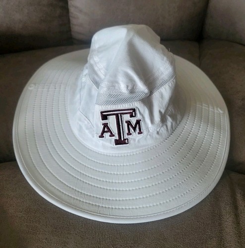 Texas A&M Aggies Adidas Boonie Hat Cap Wide Brim Sun Cap White Neck ...