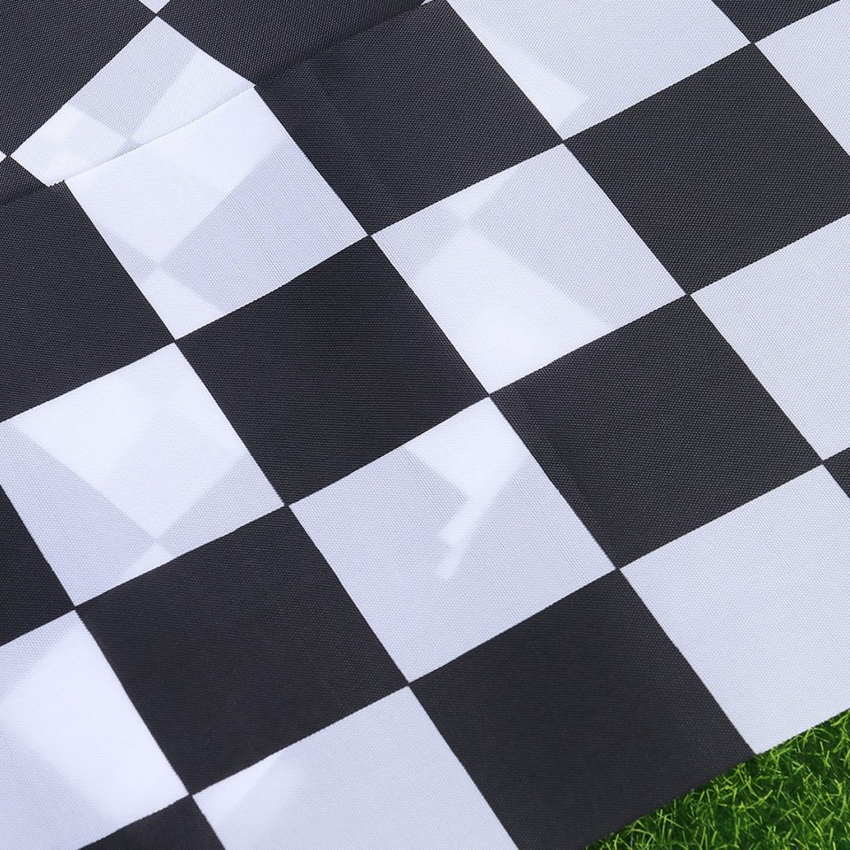 25 Pcs Hand Waving Flag Checkered Outdoor Automotive Car Decoration ...