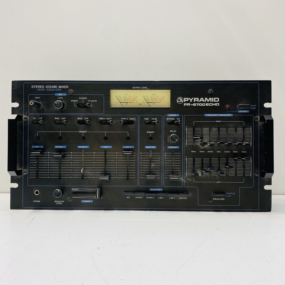 Pyramid Stereo Sound Mixer PR-6700 Echo Black RCA Inputs | eBay