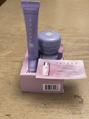 New Sephora Beauty Insider TATCHA 3 piece Rice Wash, Skin Cream Silk ...