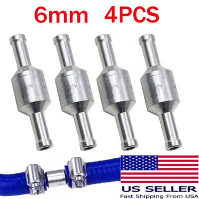 6mm Inline One-way Non-return Check Valve Auminium Fuel Water Gas Air ...