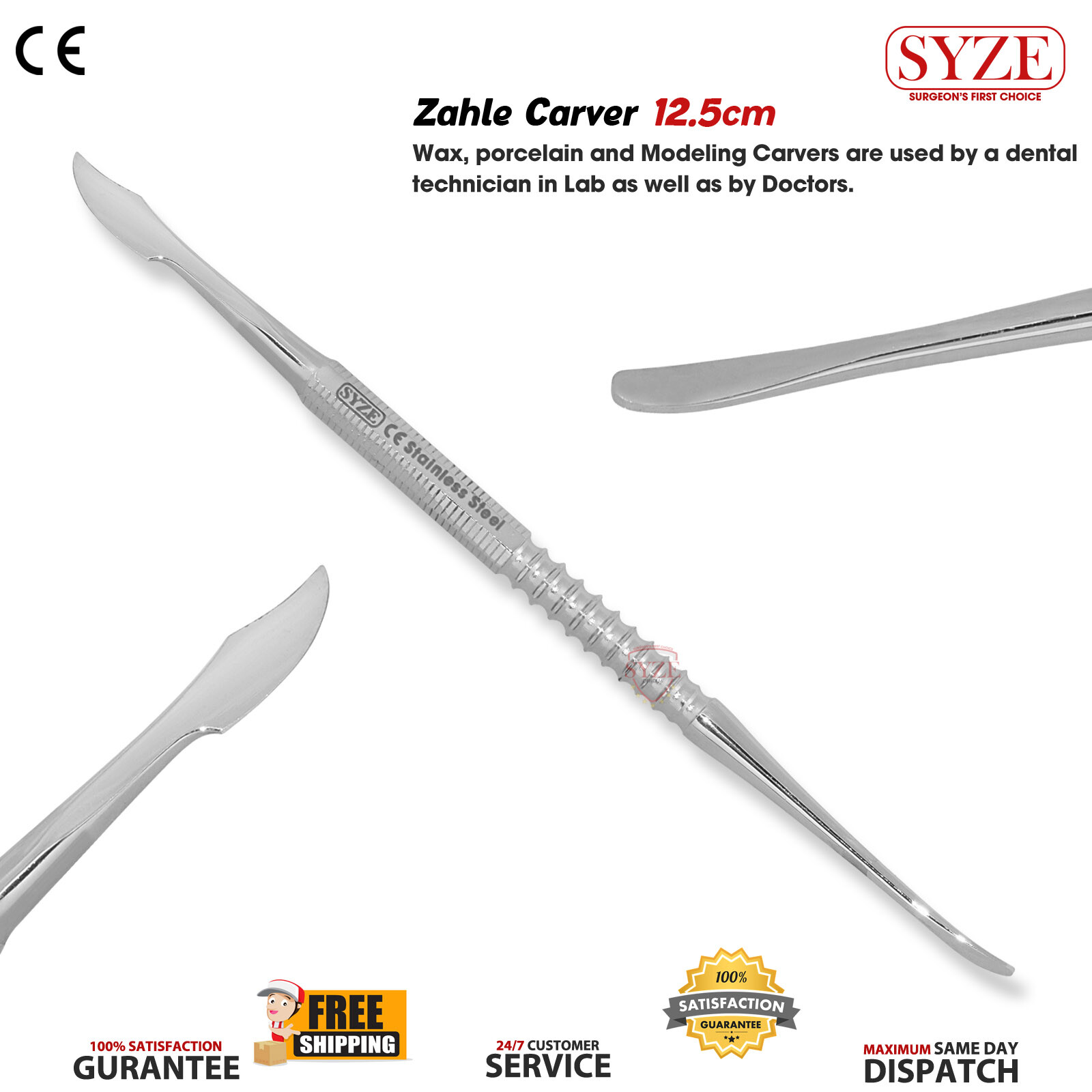 Dental Wax & Modelling Carvers lecron / Zahle / Vehe Spatula Dental Lab Tools UK | eBay UK