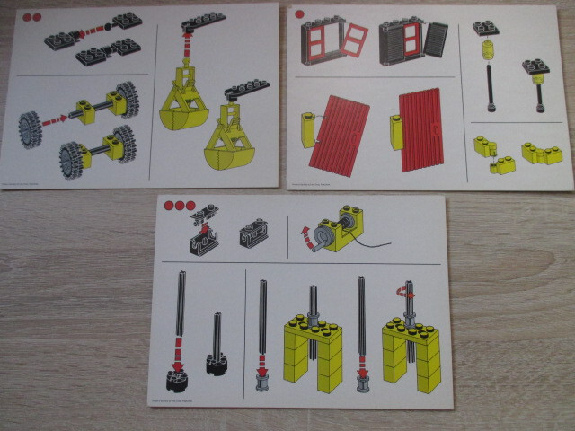 Lego® 1053 Sonderbaukarten 3 Stück, DIN-A5, 1984, aus Sammlung, extrem ...