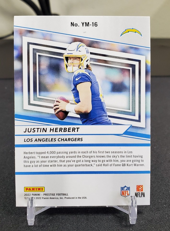 2022 Prestige Justin Herbert Youth Movement #YM-16 Los Angeles Chargers | eBay