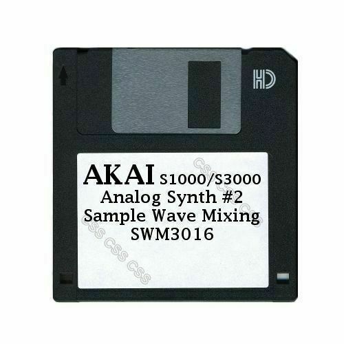 Akai S1000 / S3000 Floppy Disk Analog Synth #2 Sample Wave Mixing ...