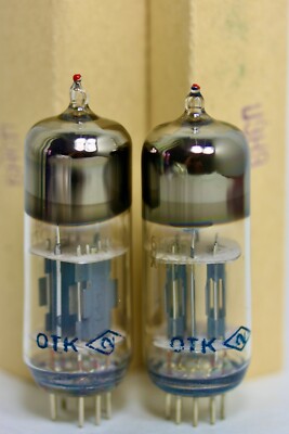 NOS 6N6P 6H6N USSR MILITARY RED-TIP Matched PAIR GOLD GRID TUBES | eBay