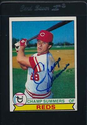 1979 Topps #516 Champ Summers Reds Signed Auto *9226 | eBay
