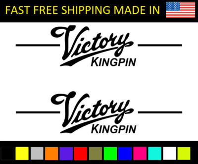 Victory Kingpin Decals Gas Tank USA stickers motorcycle motorcycles | eBay